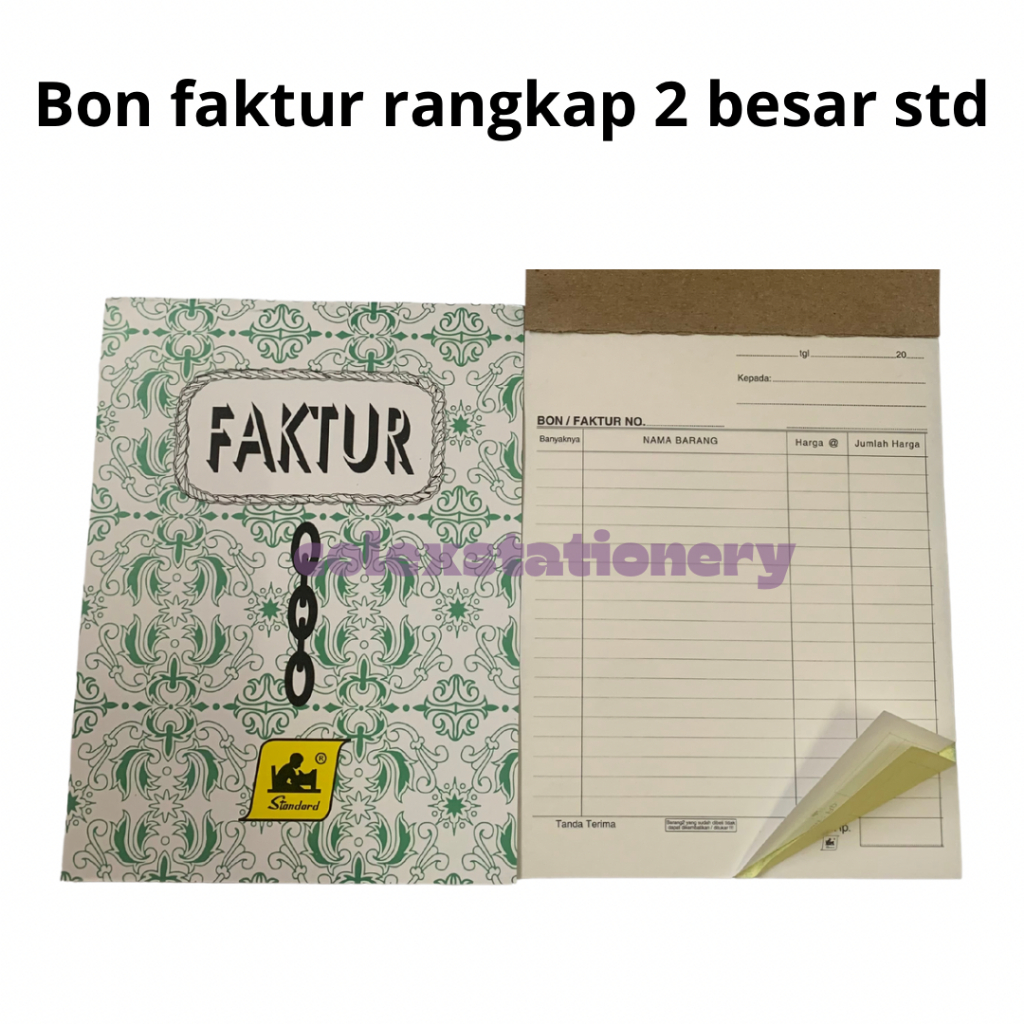 Jual Bon / Bon Faktur Kontan NCR Rangkap 2 Tegak / Buku Nota Kontan ...