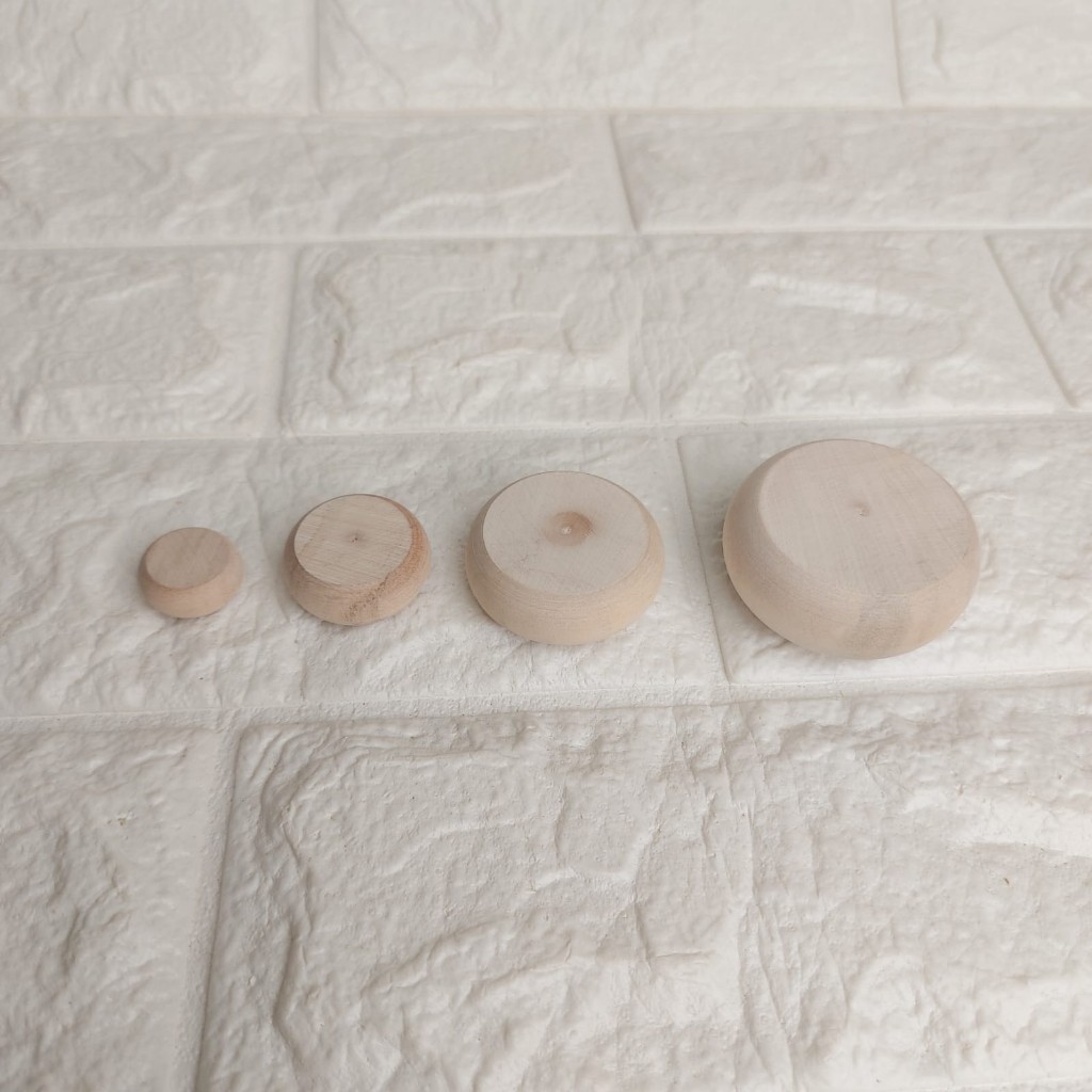 Jual Roda Mobil Mainan LENGKUNG Dari Kayu Diameter 2cm 3cm 4cm 5cm ...
