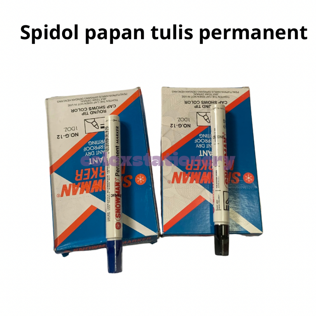 Jual [1 PC] Spidol Papan Tulis Permanent / Spidol Permanent Snowman B ...