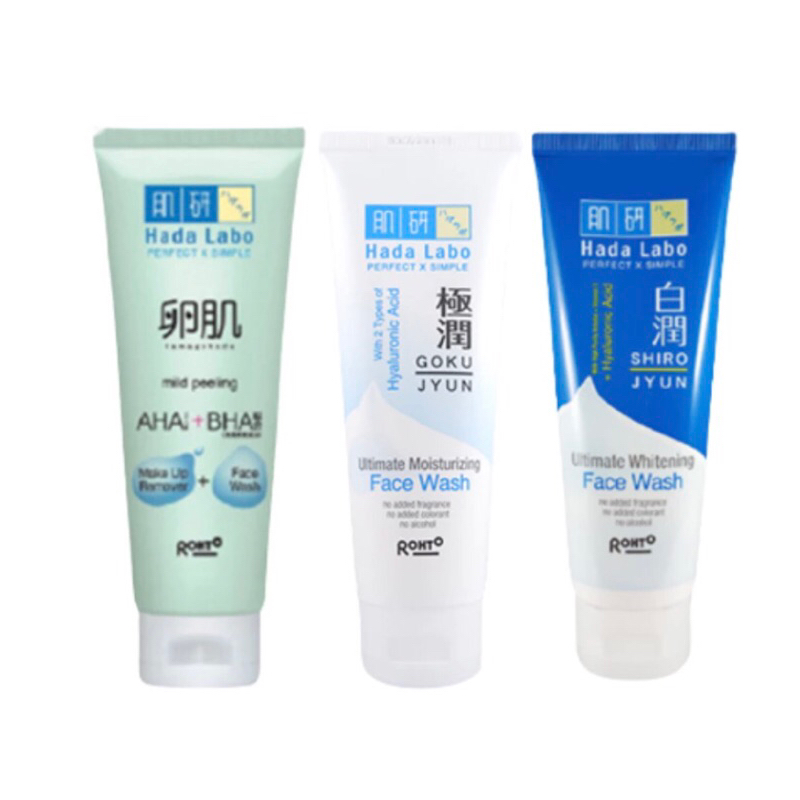 Jual HADA LABO GOKUJYUN ULTIMATE WHITENING FACE WASH SHIROJYUN ULTIMATE WHITENING FACE WASH MILD PEELING AHA BHA FACE WASH Shopee Indonesia