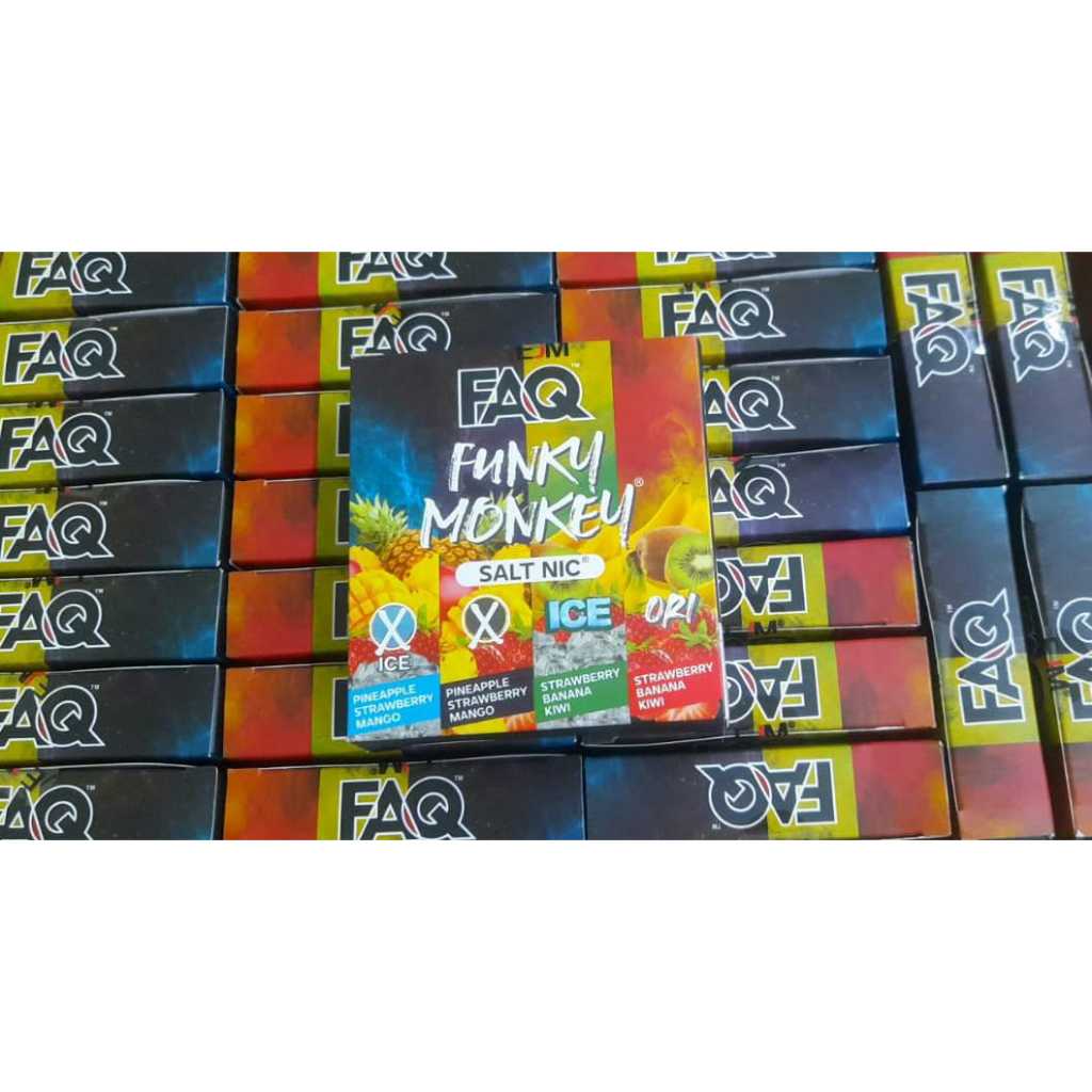 Jual FAQ FUNKY MONKEY LIQUID SALTNIC PACK by EJM 15ML 25MG | Shopee Indonesia