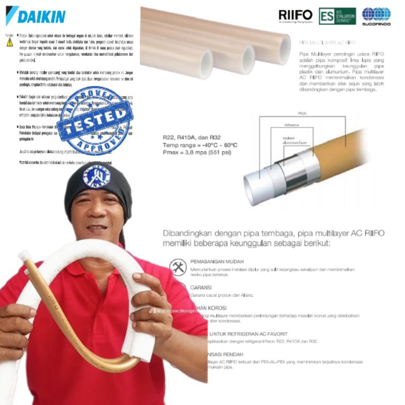Jual pipa AC riifo 0,5 sampai 1pk | Shopee Indonesia
