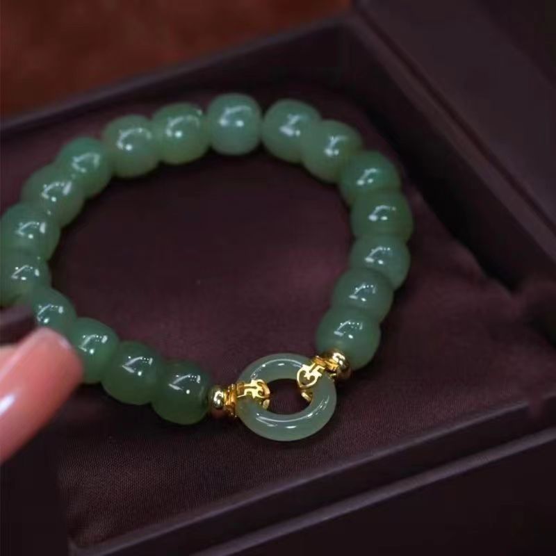 Jual GL07 - GELANG GIOK ASLI MANIK GREEN RING model korea simple ...