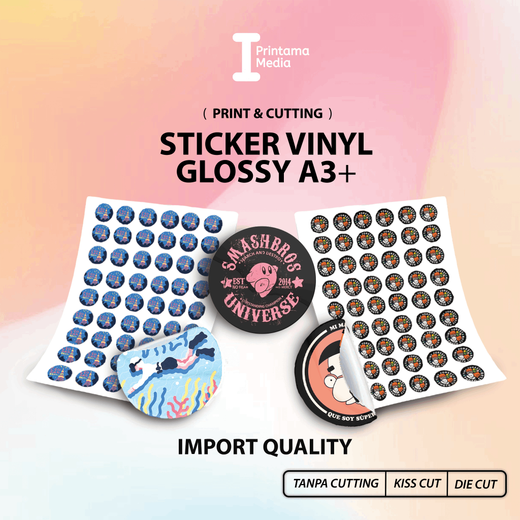 Jual Cetak Stiker A3+ | Cetak Stiker Vinyl Glossy | Bahan Import ...
