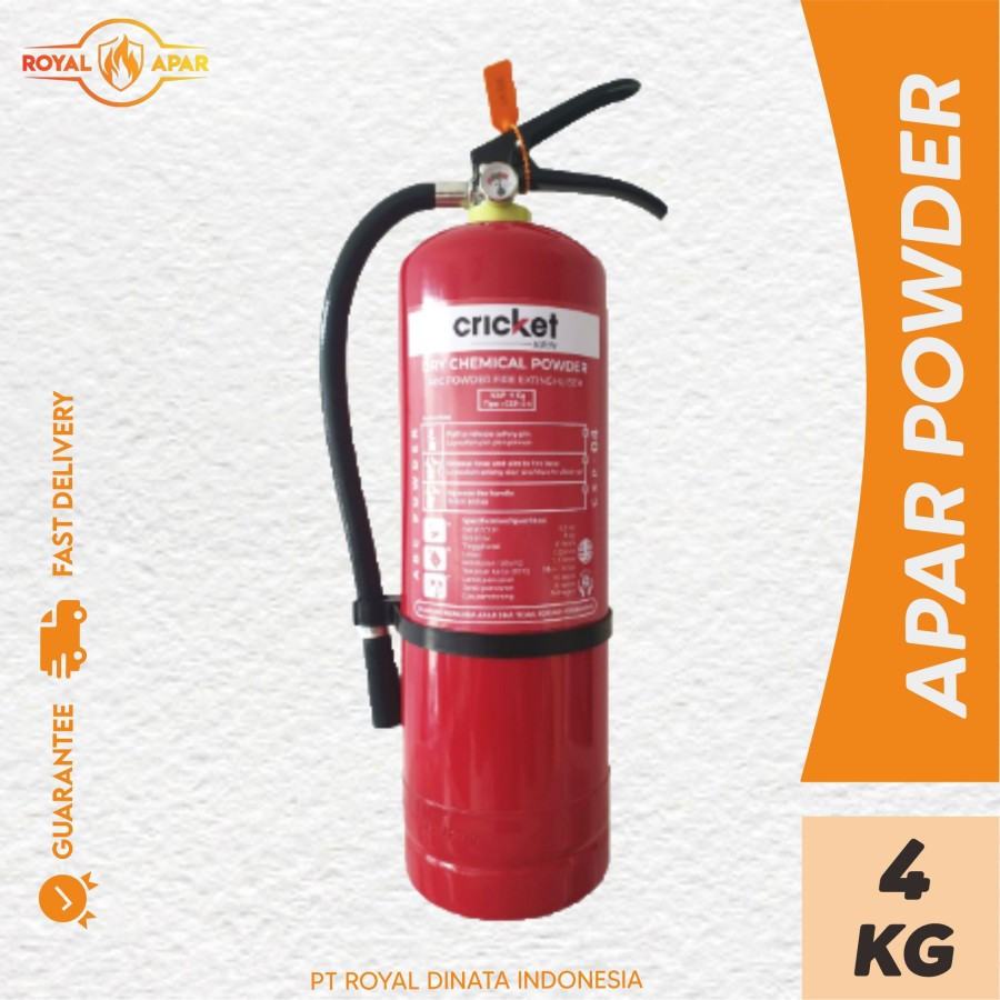 Jual APAR 4 KG CRICKET SAFETY / APAR ABC POWDER 4 KG/ ALAT PEMADAM API ...