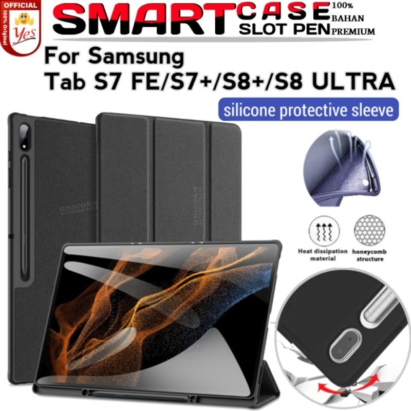 Jual Flip Case Samsung Tab S7+ 5G / S7 FE 5G / S8+ 5G / S8 Ultra 5G / S8 5G / S8 Wifi / S7 ...