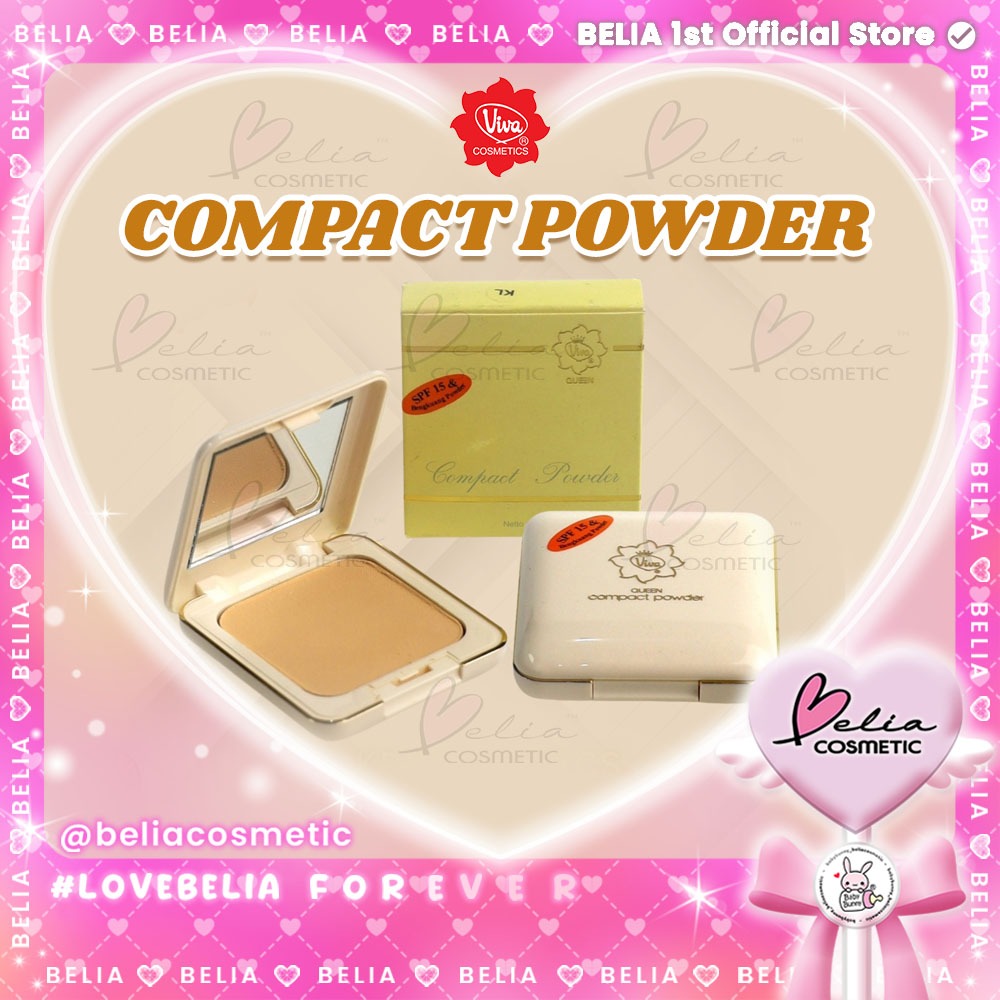 Jual BELIA VIVA Queen Compact Powder Full Size / Bedak Padat Mewah ...