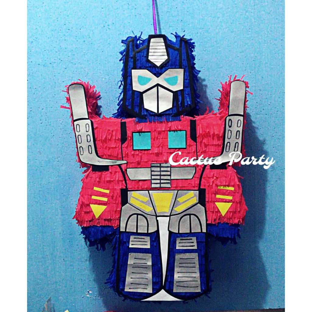 Jual Pinata Pukul/Pinata Tarik Karakter Ulang Tahun Motif Optimus Prime ...