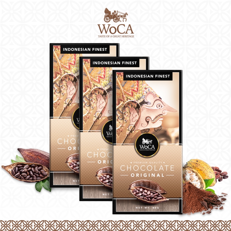 Jual WoCA Cokelat Original Premium Chocolate Bar 40 gr | Shopee Indonesia
