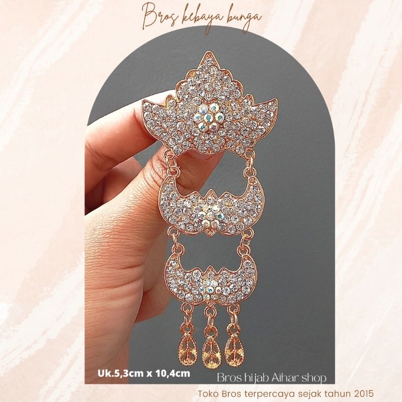 Jual Bros Kebaya Gold Emas Perak Kutubaru 3 Susun Bross Kutu Baru ...