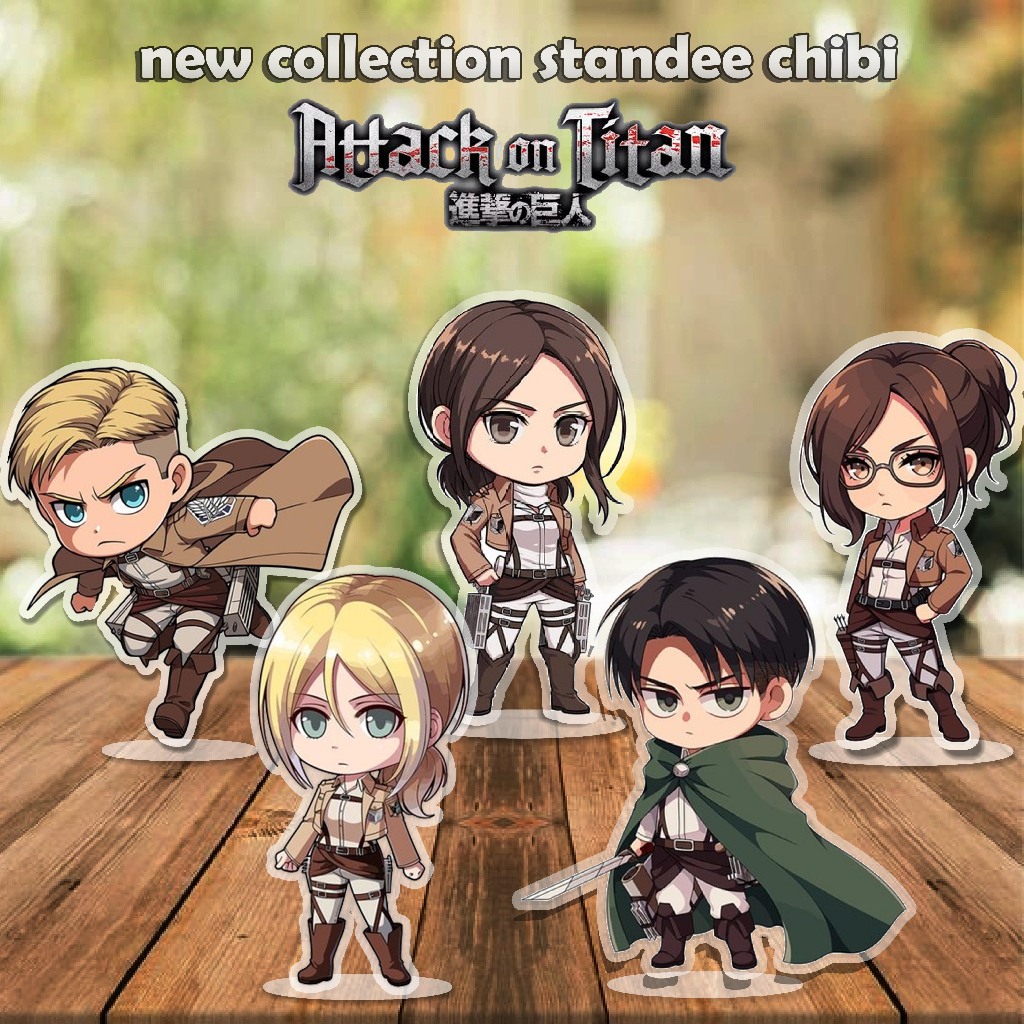 Jual [STANDEE] Action Figure Akrilik Attack on Titan Standee Chibi ...
