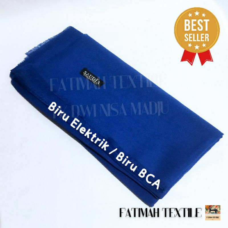 Jual Hijab Biru Elektrik Biru BCA Bahan Rawis Saudia | Hijab KORPRI | Shopee Indonesia