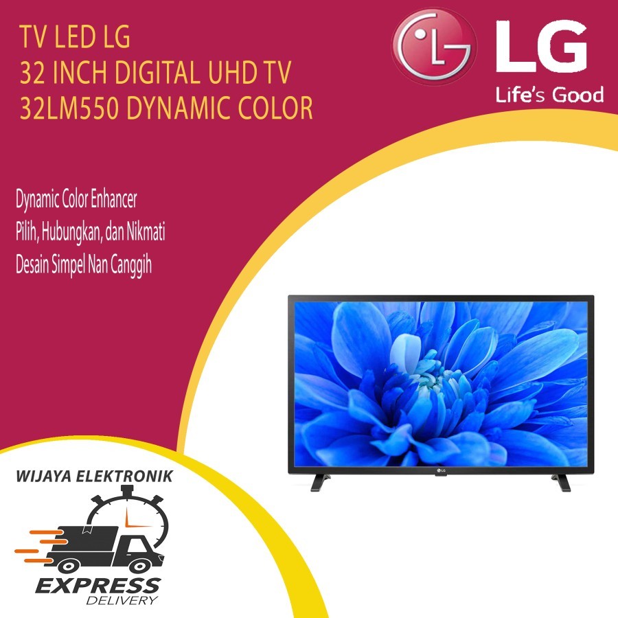 Jual TV LED 32 INCH LG 32LM550BPTA HD Dynamic COLOR Enhancer | Shopee ...