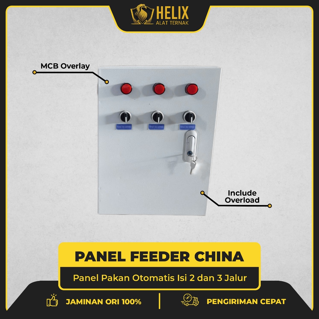 Jual Panel Feeder Isi 2 / 3 Jalur Tempat Pakan Ayam Otomatis Pedaging Broiler | Shopee Indonesia