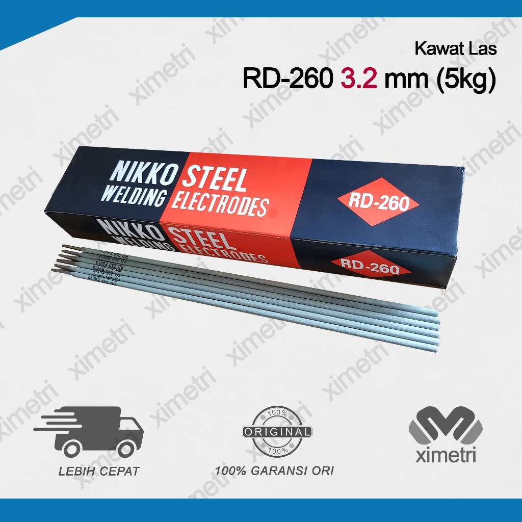 Jual Kawat Las Nikko Steel RD 260 3,2 mm / Las Elektroda RD260 3.2 mm | Shopee Indonesia
