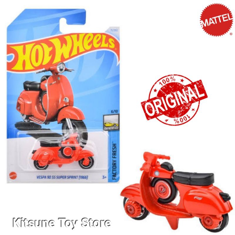 Jual Hot Wheels Vespa 90 SS Super Spring 1966 Original Motorcycle ...