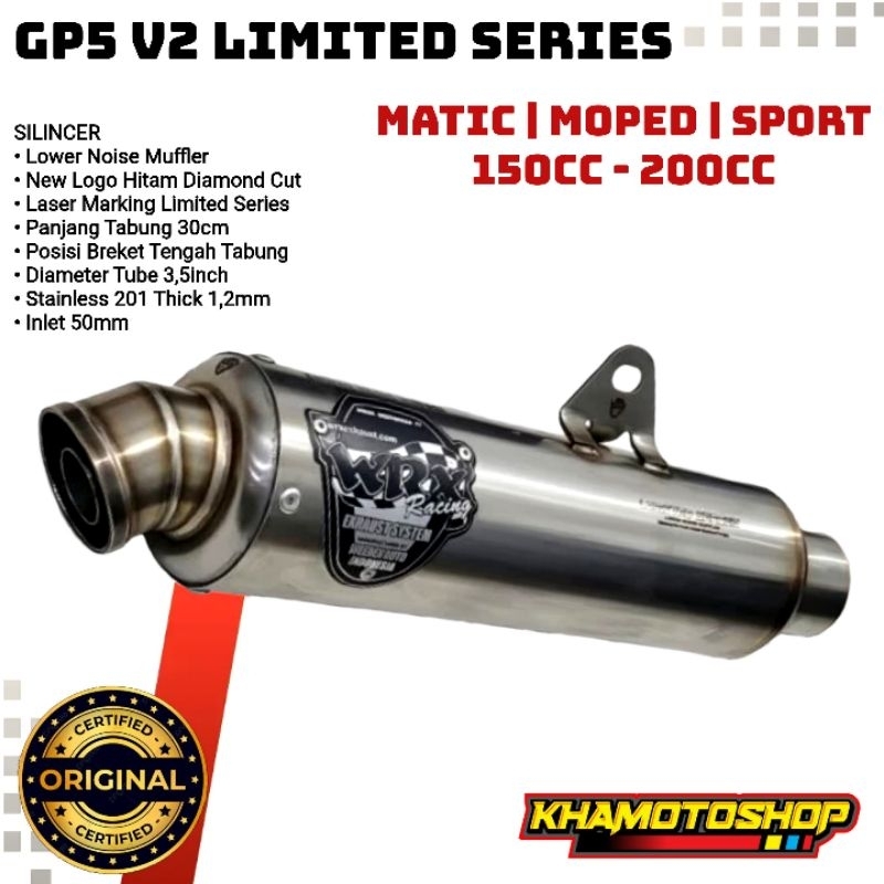 Jual WRX GP5 V2 LIMITED MATIC | MOPED | SPORT 150cc - 200cc | Shopee ...