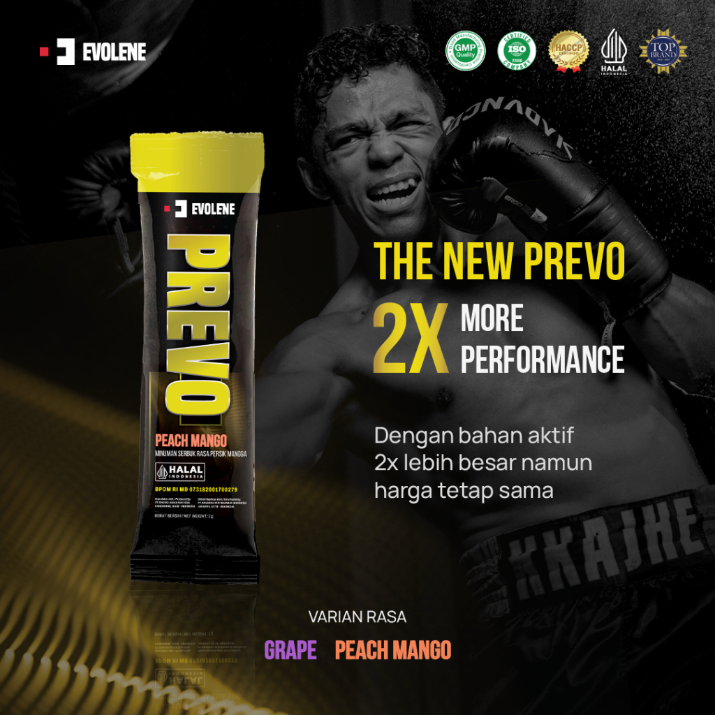 Jual Evolene New Prevo 1 Serving - Pre-Workout - 2x More Performance ...
