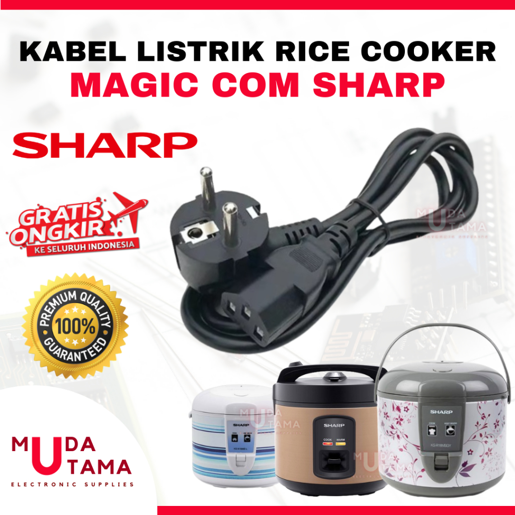 Jual Kabel Rice Cooker MagicCom SHARP | Cok Kabel MagicCom SHARP ...