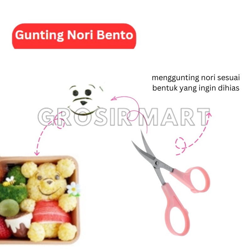 Jual SEGERA BELI Gunting Nori Hias Bento Bekal Makan Anak Gunting Mata Cetak Mata Bento Karakter ...