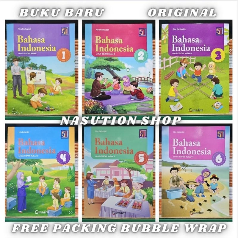 Jual Buku Bahasa Indonesia Kelas 1 2 3 4 5 6 SD/MI Penerbit Quadra Kurikulum Merdeka Original ...