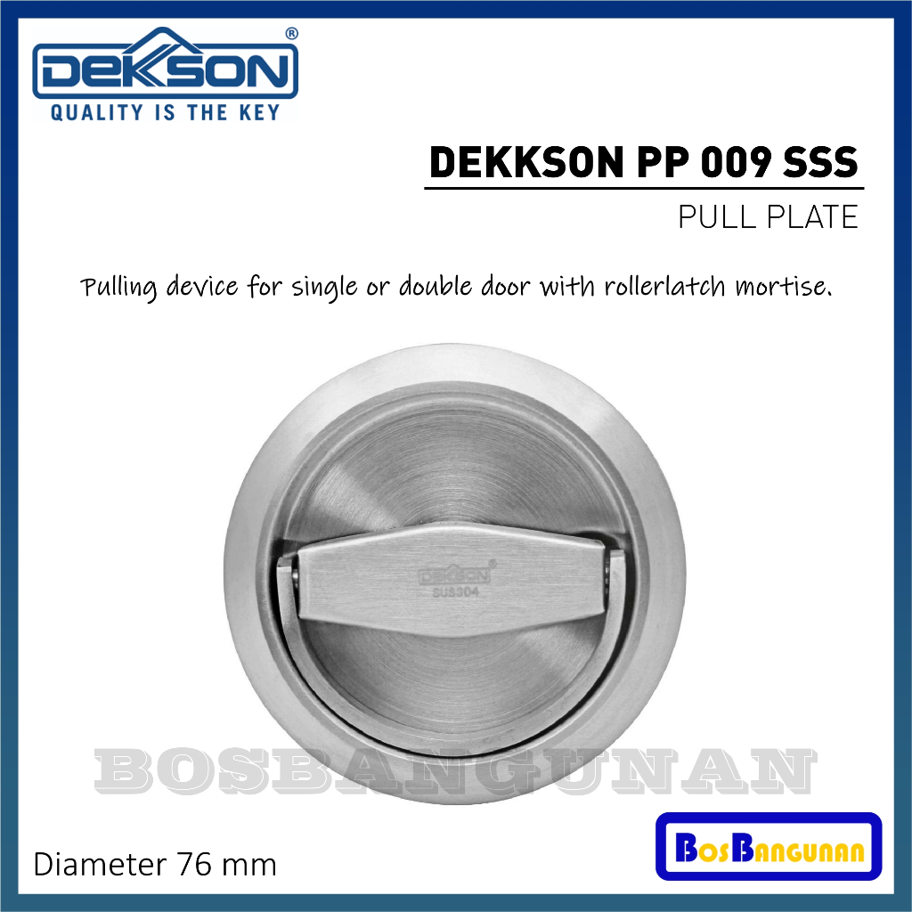 Jual Pull Plate DEKKSON PP 009 SSS Stainless SUS 304 / Tarikan Handle Pintu DEKKSON PP009SSS ...