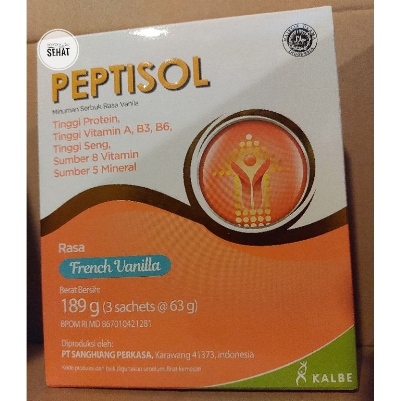 Jual PEPTISOL VANILA 189 G | Shopee Indonesia