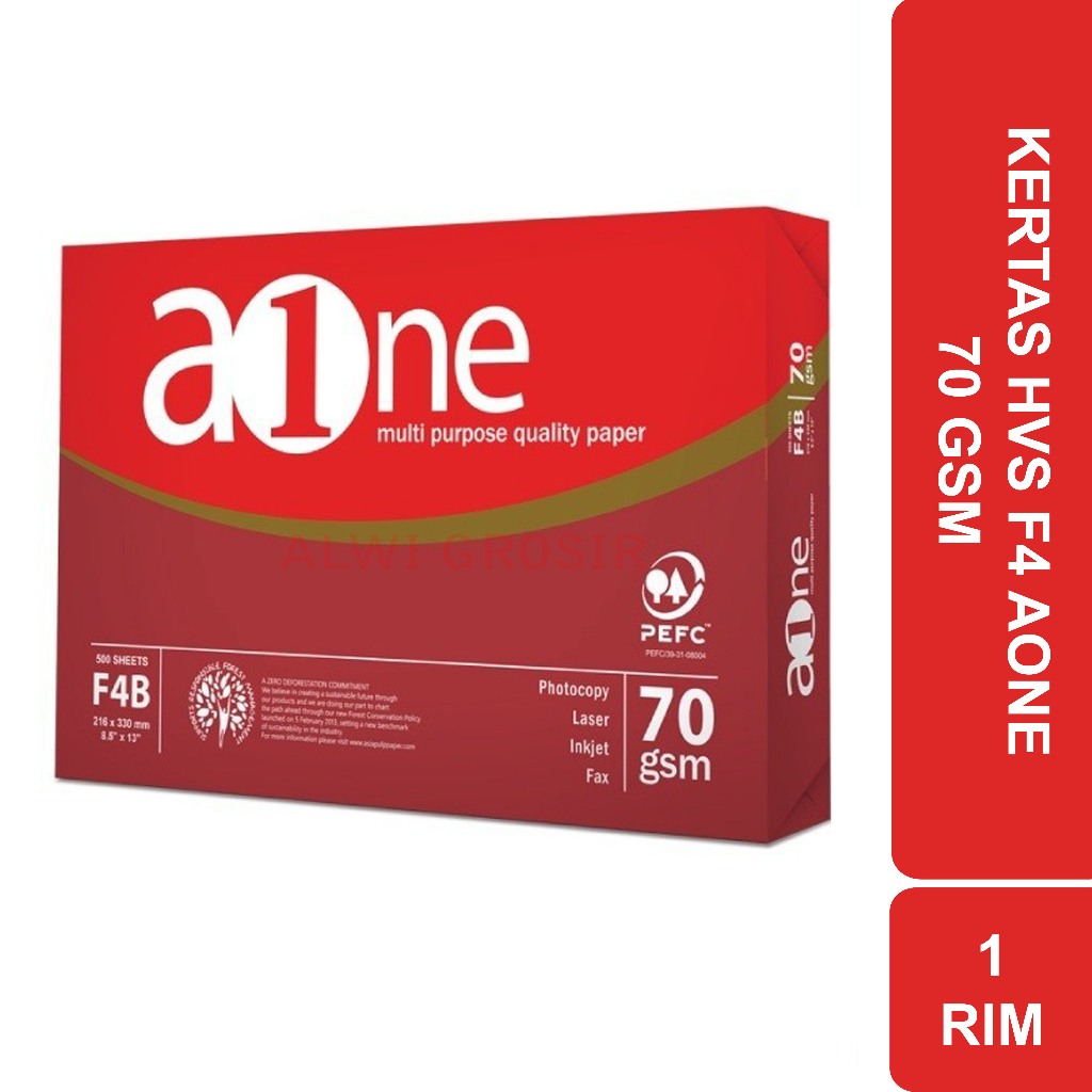 Jual KERTAS HVS F4 AONE 70 GSM UKURAN 216 MM x 330 MM | 1 RIM | Shopee Indonesia