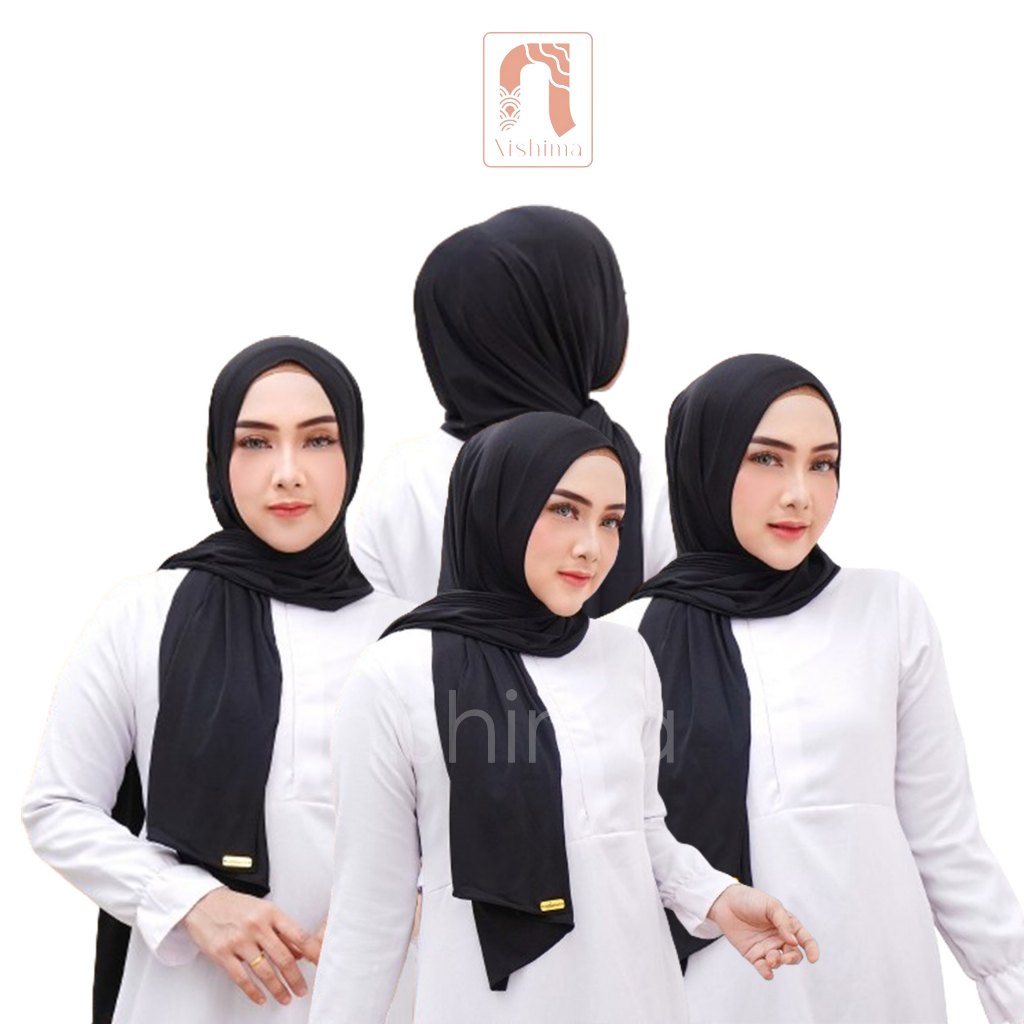 Jual Nishima 3 Pcs Pashmina Jersey Kerudung Panjang Meleyot 175x75 ...