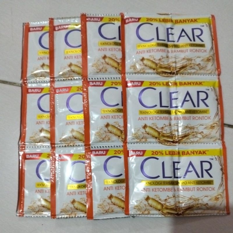 Jual Clear shampo saset orange anti ketombe & rambut rontok | Shopee ...