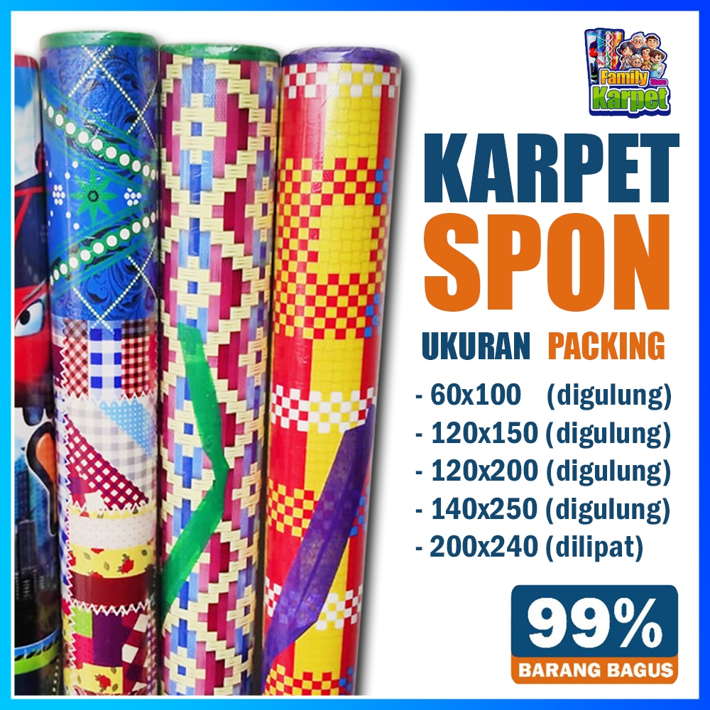 Jual Karpet Super Jumbo karpet Lantai Spons Motif Karakter / Tikar Spon ...