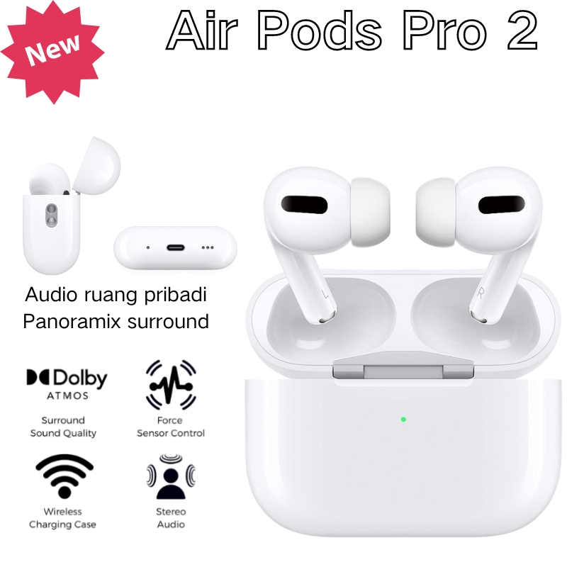 Jual AirPods Pro 2 (generasi kedua) - dengan kotak pengisian MagSafe ...