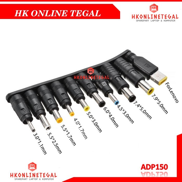Jual Jack Adapter Konverter Charger Laptop Universal Jack 10 pcs ...