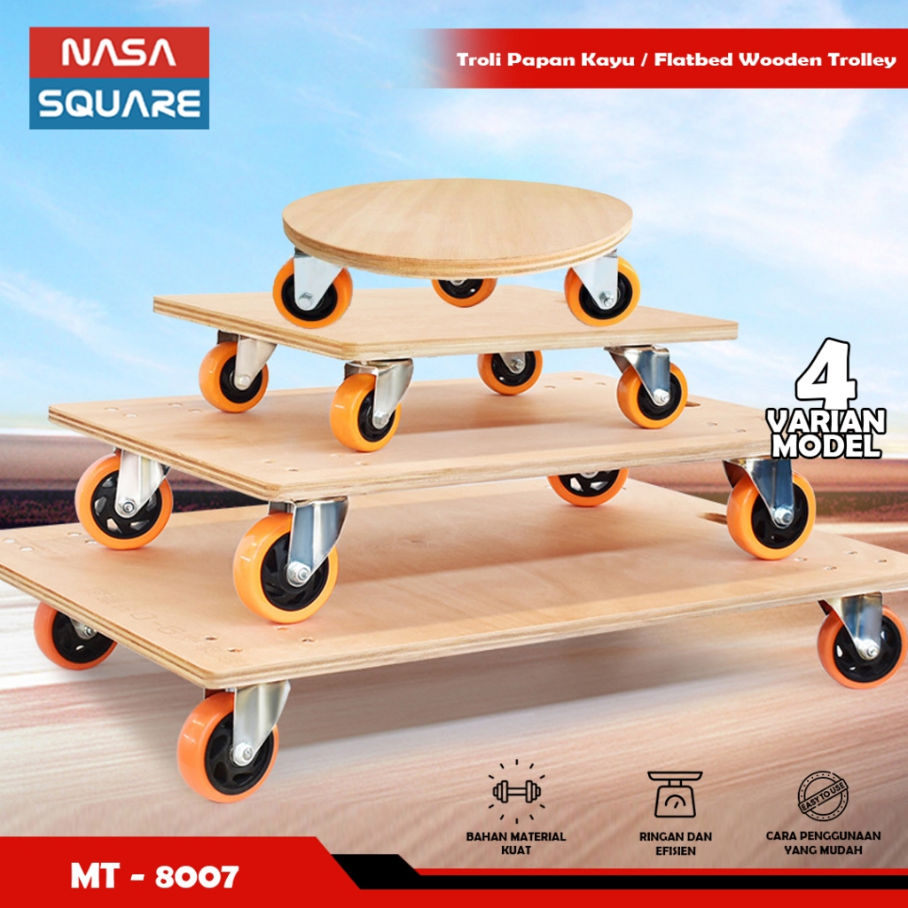 Jual Troli Alat Angkut Barang / Troli Kayu / Troli Roda Barang - NASA ...