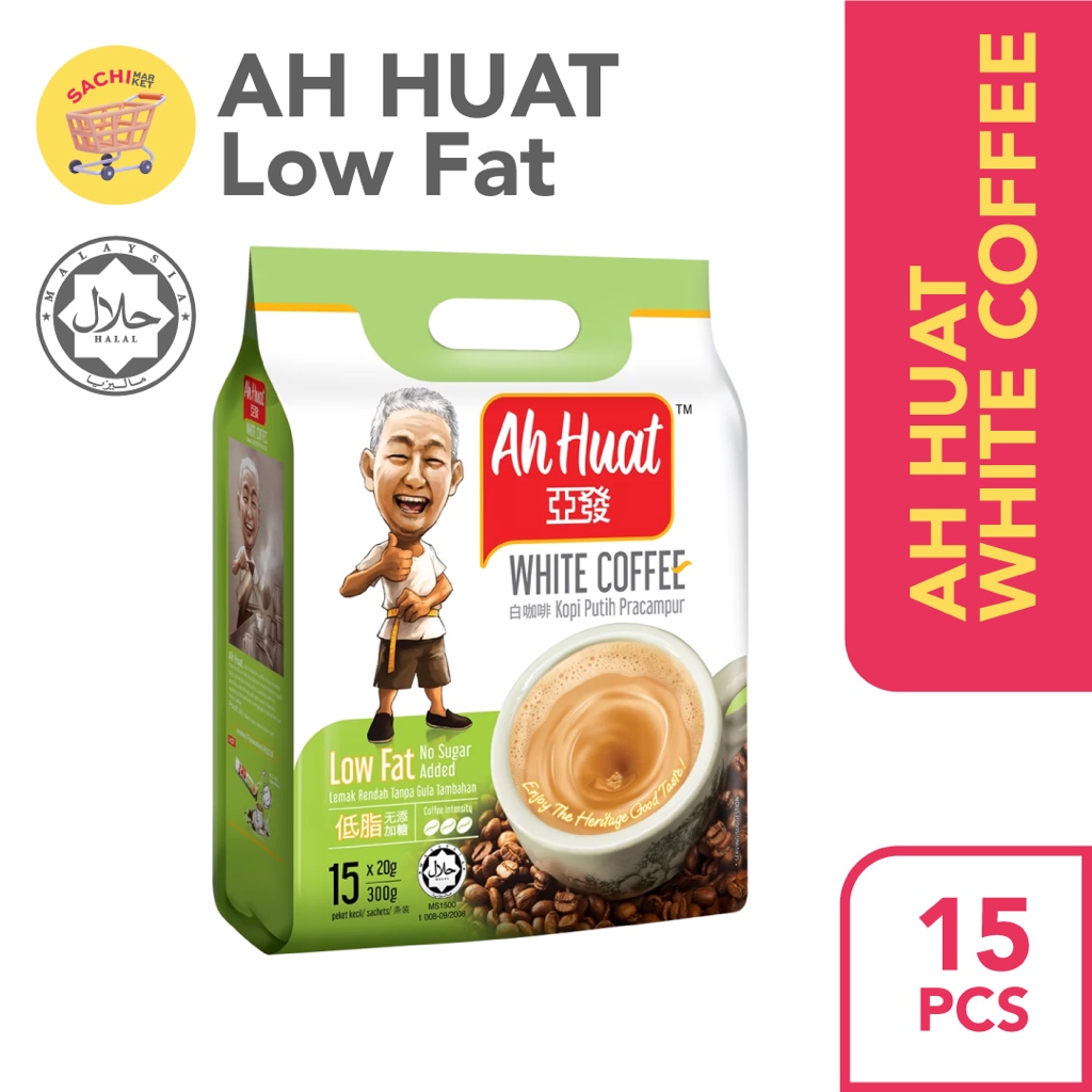 Jual KOPI AH Huat White Coffee Malaysia Low Fat /Ahuat / Ahhuat Coffee ...