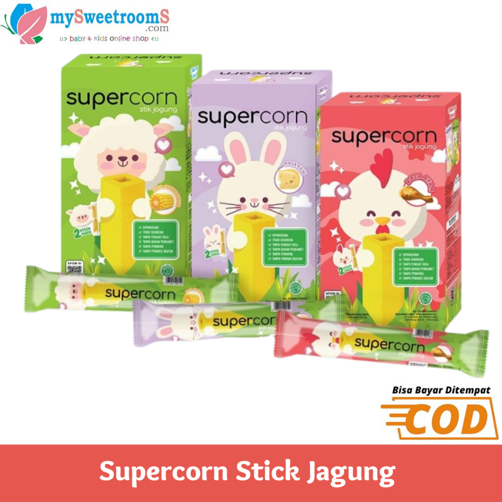 Jual Super Corn Stick Jagung 120gr / Supercorn Snack Jagung / Momogi ...