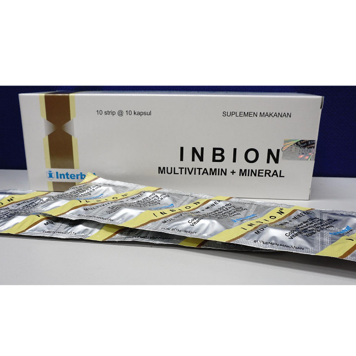 Jual Inbion Box 100's Kapsul Interbat - Multivitamin Dan Mineral ...