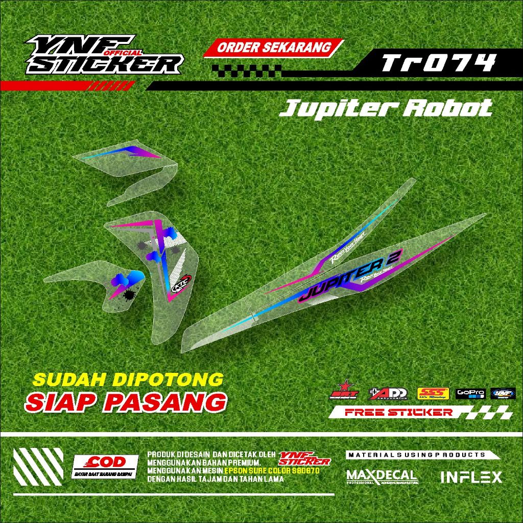 Jual TR074 Striping Stiker Sticer Dekal Decal Emblem Printing Aksesoris Motor Yamaha Jupiter Z ...