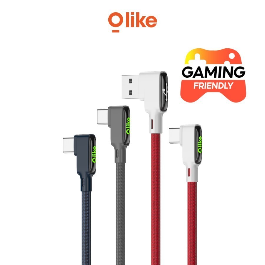 Jual OLIKE D501 Kabel Data Gaming Micro Type C Lightning Fast Charging ...