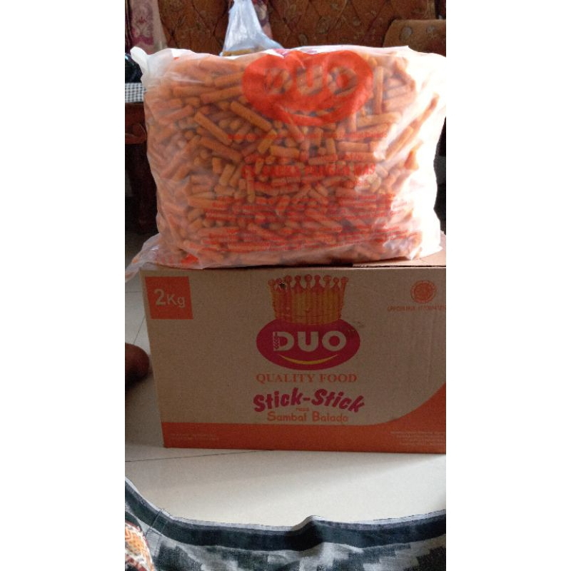 Jual 1 KG DUO STIK STICK STICK DUO RASA BALADO SEPARO DUS | Shopee ...