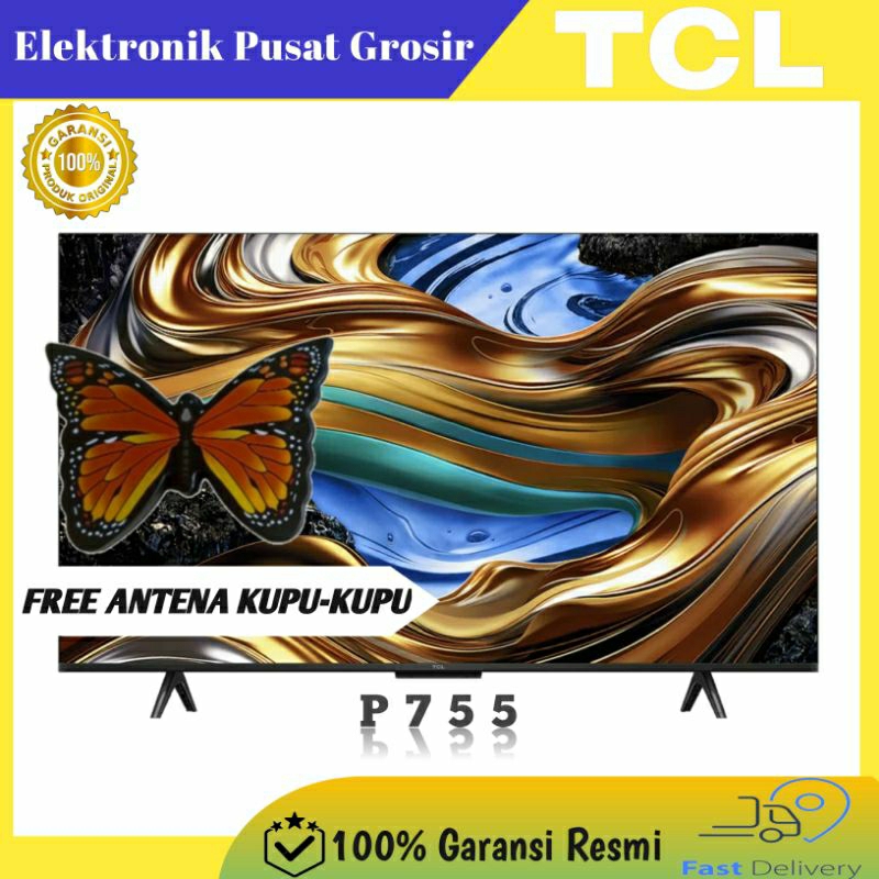 Jual TCL 50P755 4K UHD GOOGLE TV 50INCH 50 P755 DolbyVision•Atmos HDR10 ...
