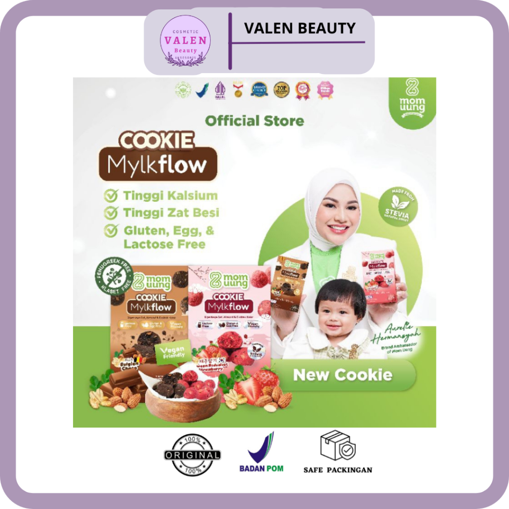 Jual MOM UUNG COOKIES ASI BOOSTER MYLKFLOW CLASSIC CHOCO ATAU MATCHA ...