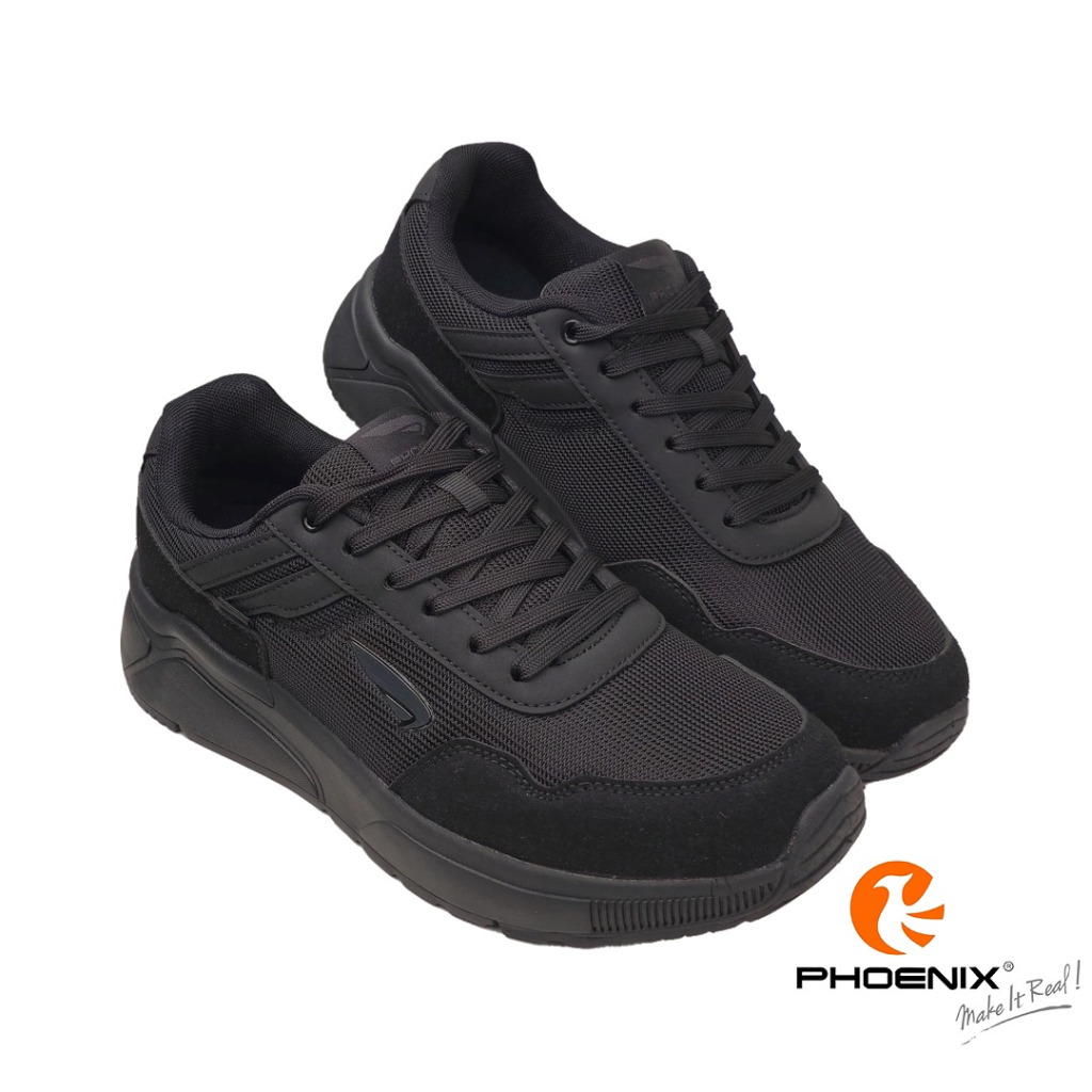Jual Phoenix Official - Sepatu Sneakers Pria - Arata Hitam/Hitam ...