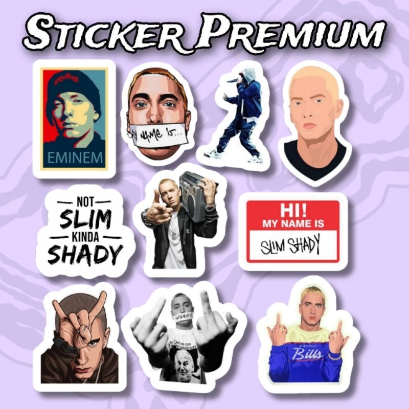 Jual Sticker Eminem Marshall Pack isi 10 pcs Waterproof | Shopee Indonesia