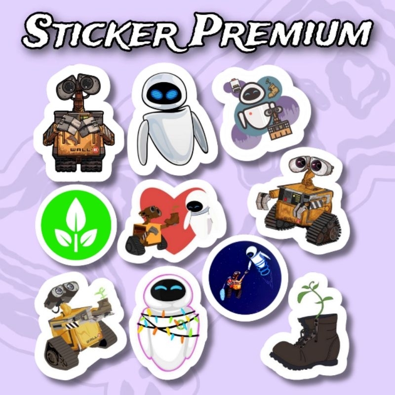 Jual Sticker Wall-E Pack isi 10 Pcs Waterproof | Shopee Indonesia