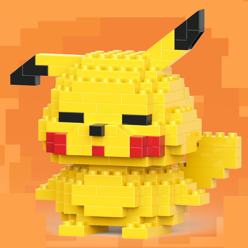 Jual Nano Block Kartun Mini Bricks Pikachu Pokemon Mainan Balok Susun ...