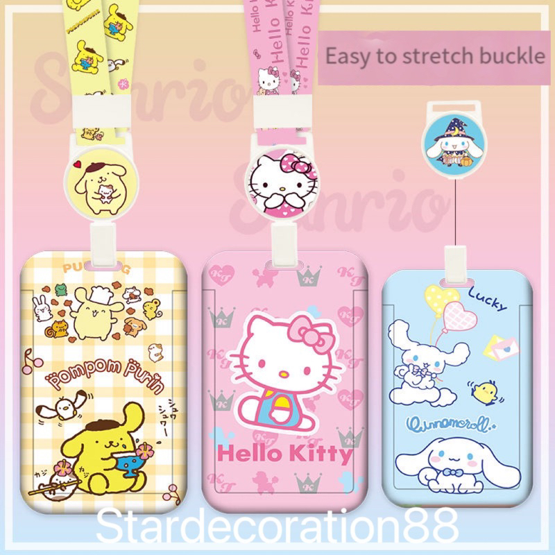Jual (READYSTOK)Gantungan kartu name tag Sanrio ID Card Holder ...