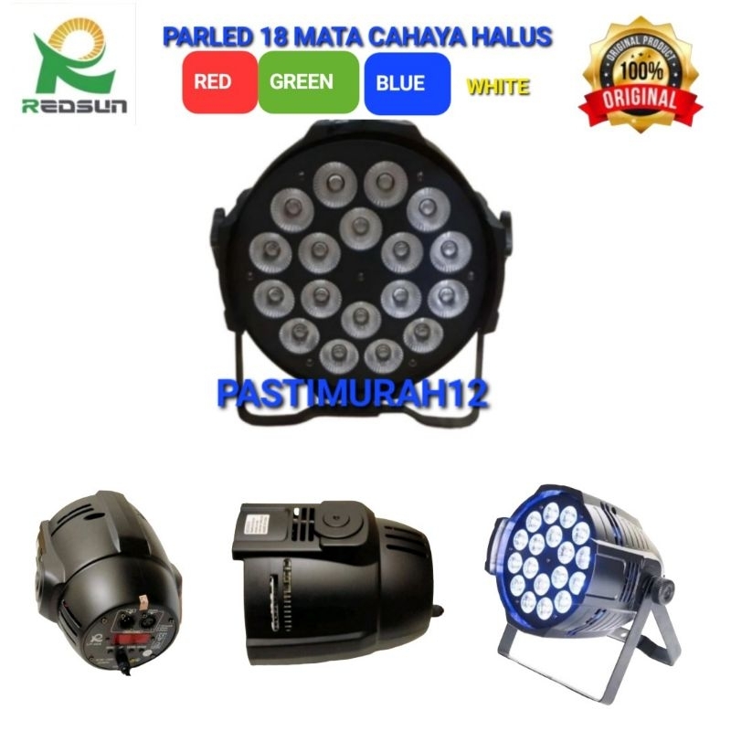 Jual LAMPU PAR LED 18 LED Full Color - RGB 18Watt | Shopee Indonesia