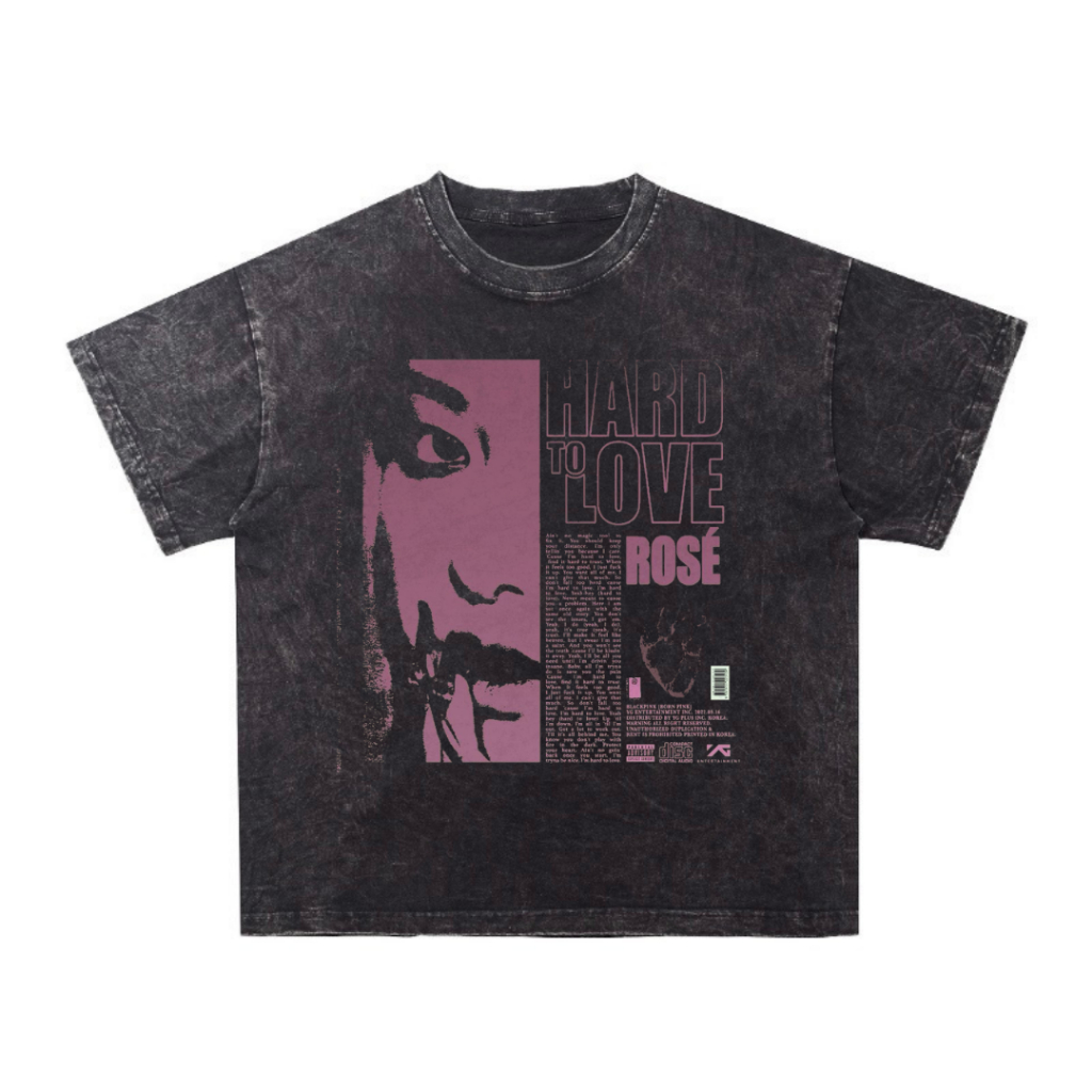 Jual Mad Be Happy "Hard Love Rose" Oversized T-Shirt | Stone Wash | Kaos Oversize | Vintage ...