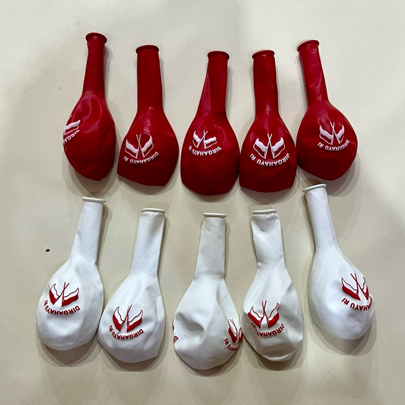 Jual Balon metalik 12 inch dirgahayu tulisan dirgahayu 10 pcs balon ...